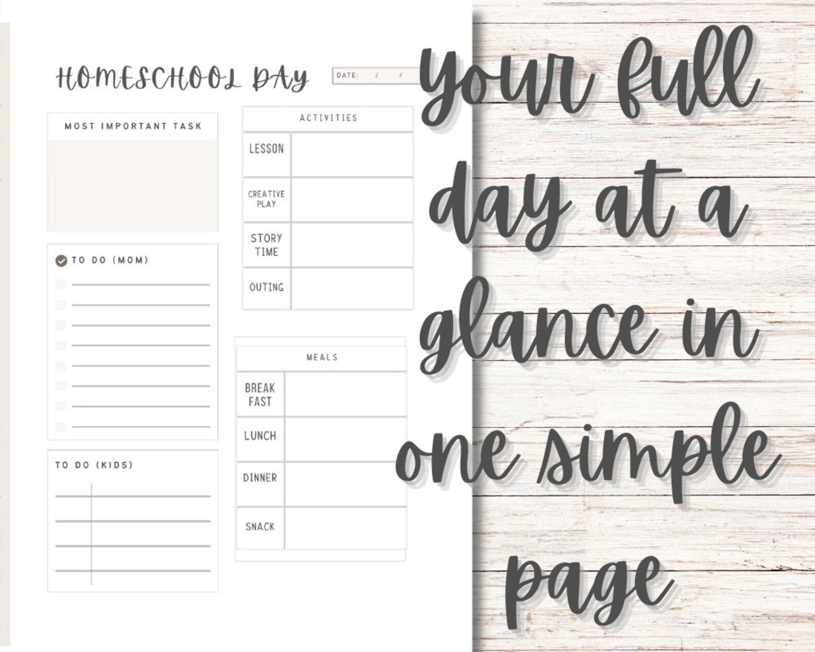Editable Daily Homeschool and Life Planner for Homeschool Moms ...