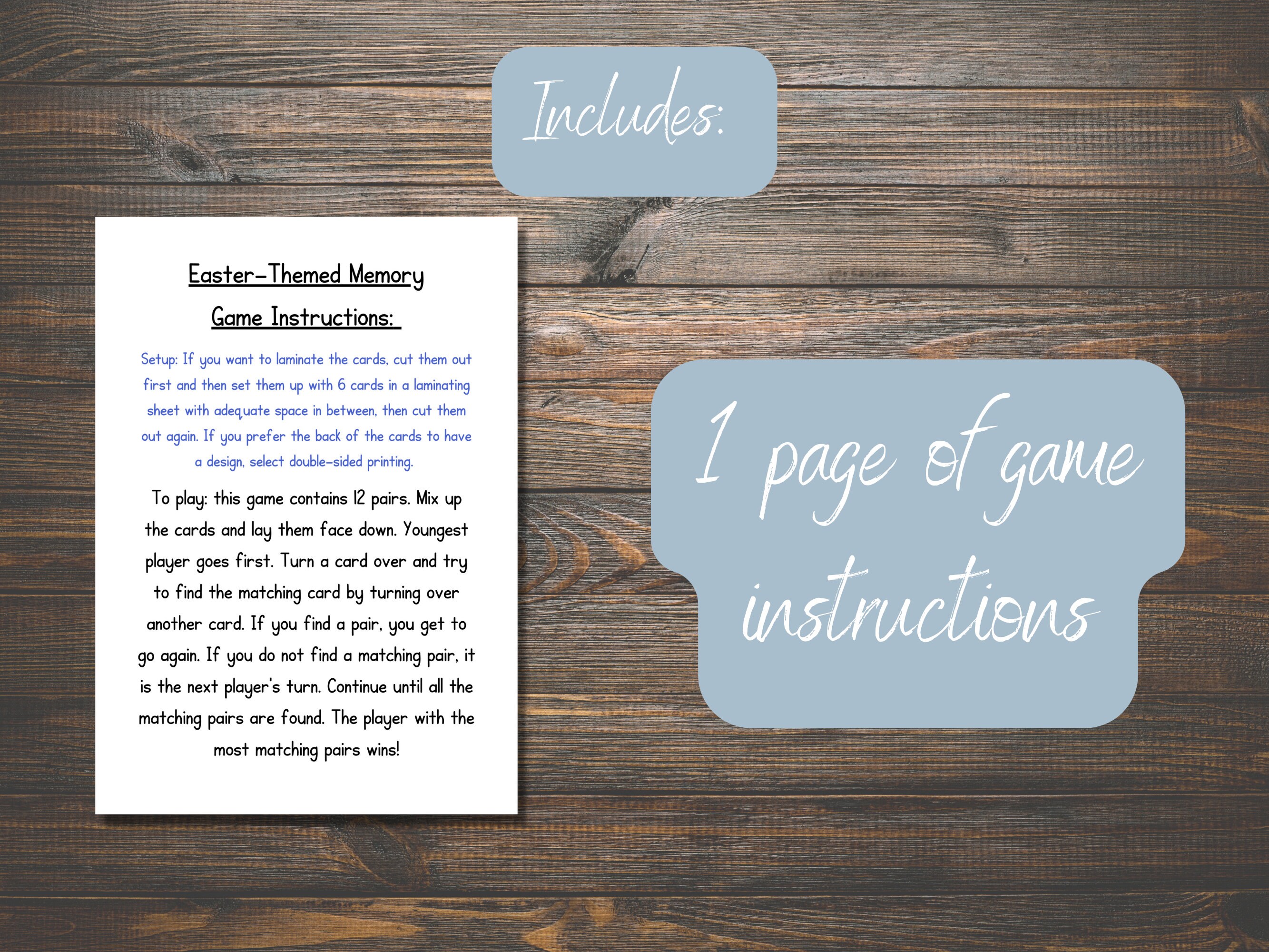 Preschool Easter Memory Game Printable | DIY Memory Game Cards | Easter ...