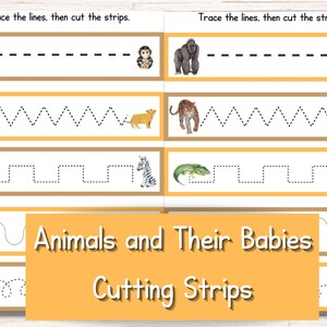 Montessori Inspired Preschool Cutting Strips | Early Scissor Skills ...