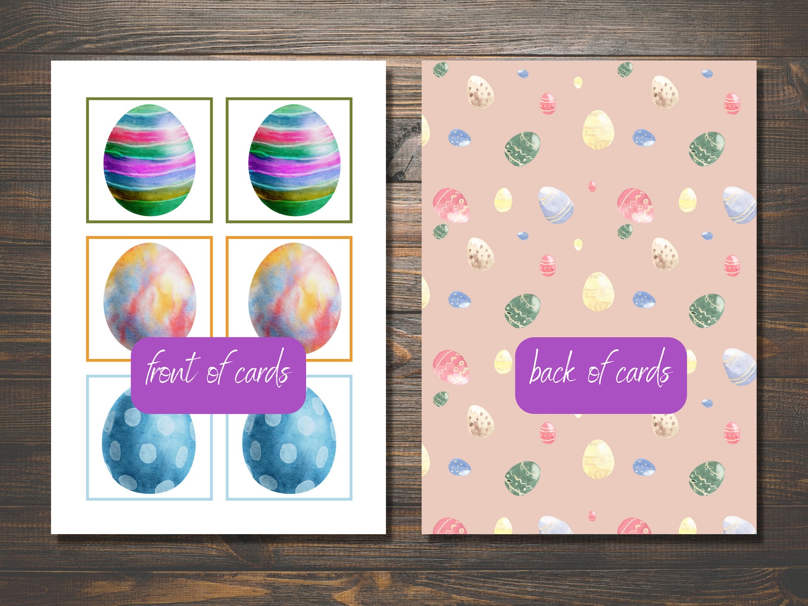 Easter Egg Memory Game Printable | DIY Memory Game Cards | Easter Gifts ...