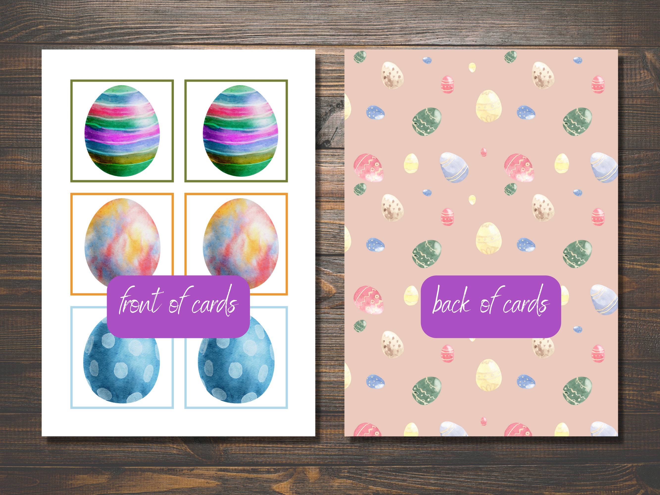 Easter Egg Memory Game Printable | DIY Memory Game Cards | Easter Gifts ...