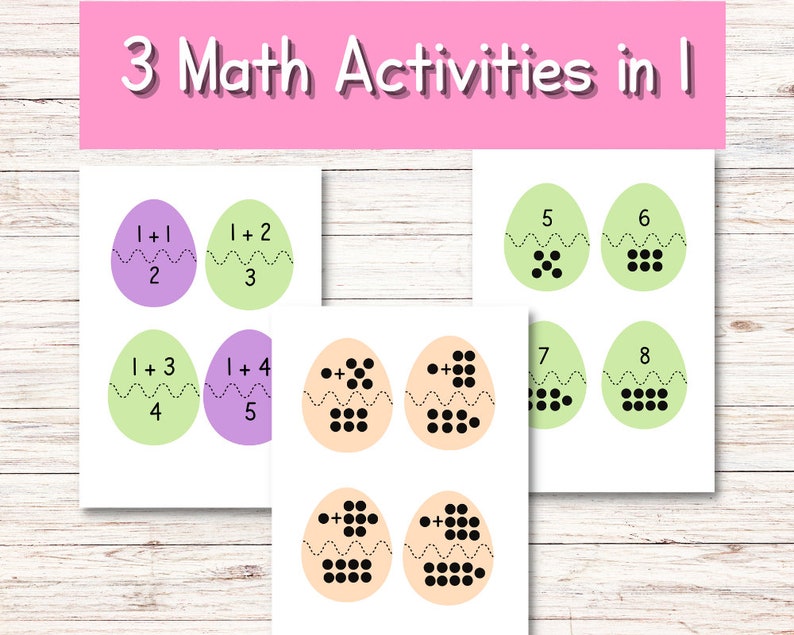 Easter Egg Math Matching Activity for Preschool, Pre-k, and ...