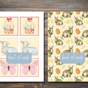 Preschool Easter Memory Game Printable | DIY Memory Game Cards | Easter ...