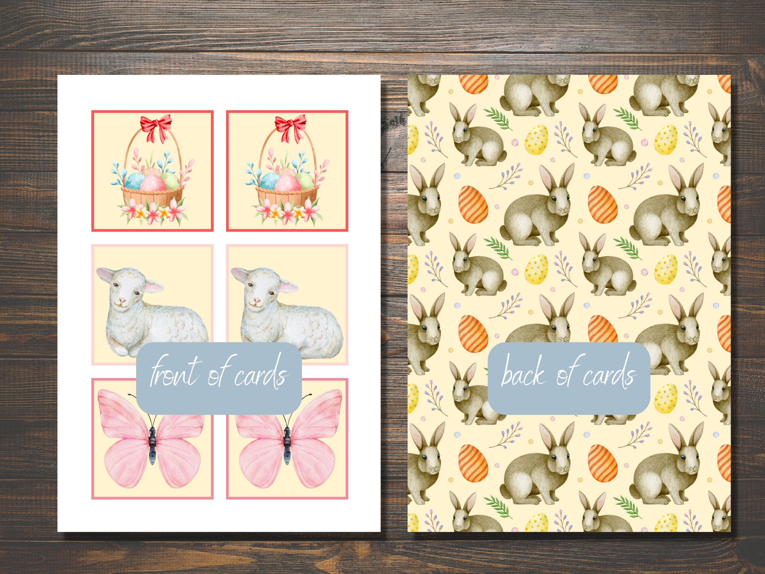 Preschool Easter Memory Game Printable | DIY Memory Game Cards | Easter ...