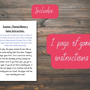 Printable Preschool Summer Memory Game | Summer Activities for Toddlers ...