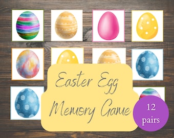 Preschool Easter Memory Game Printable | DIY Memory Game Cards | Easter ...