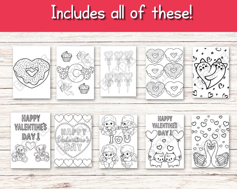 Valentine's Day Coloring Pages | Valentine's Day Worksheets for Kids ...