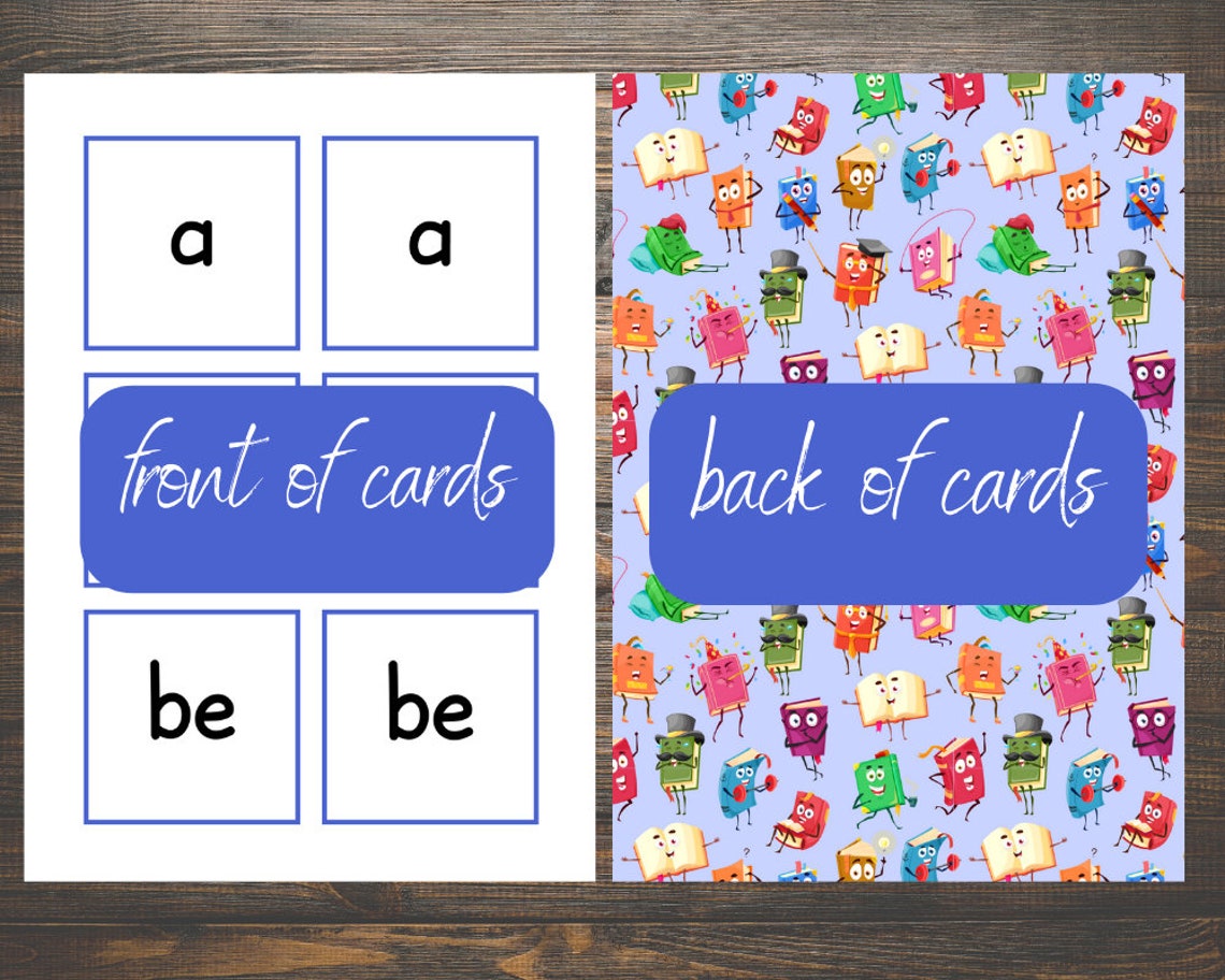 Sight Words Memory Game Set 1 for Kindergarten | Learn to Read Memory ...