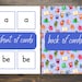 Sight Words Memory Game Set 1 for Kindergarten | Learn to Read Memory ...
