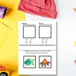 Alphabet Trace, Cut, and Paste Worksheet for Preschoolers | Learn to ...