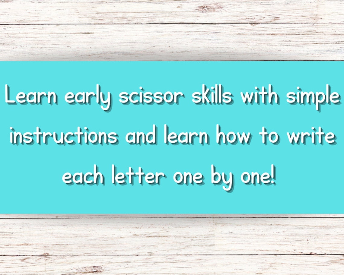 Alphabet Trace, Cut, and Paste Worksheet for Preschoolers | Learn to ...