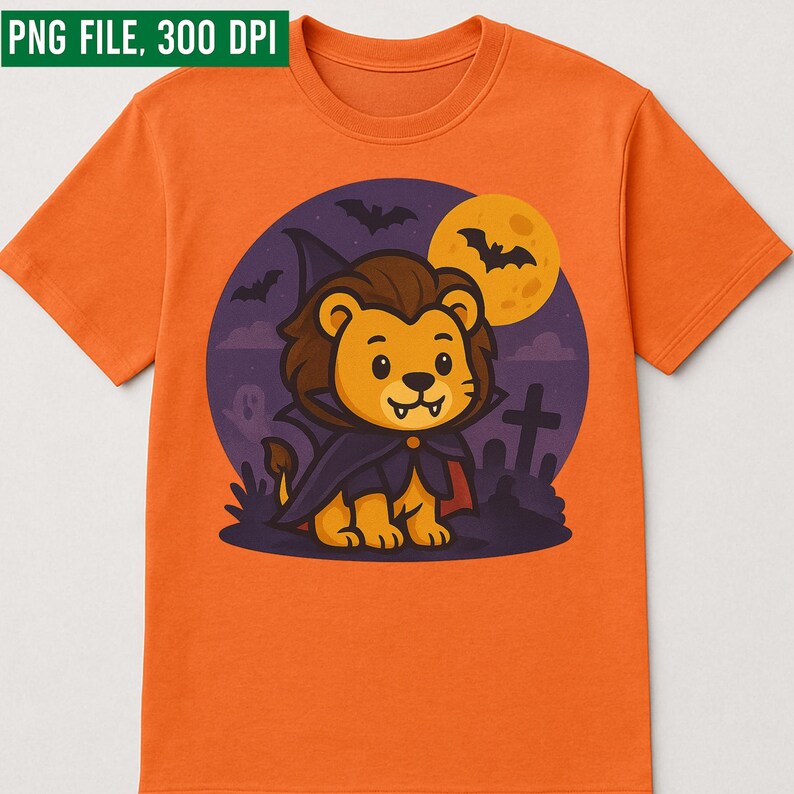 Halloween Lion PNG Bundle | Cute Trick-or-treat Lion Clipart | 5 Pngs ...