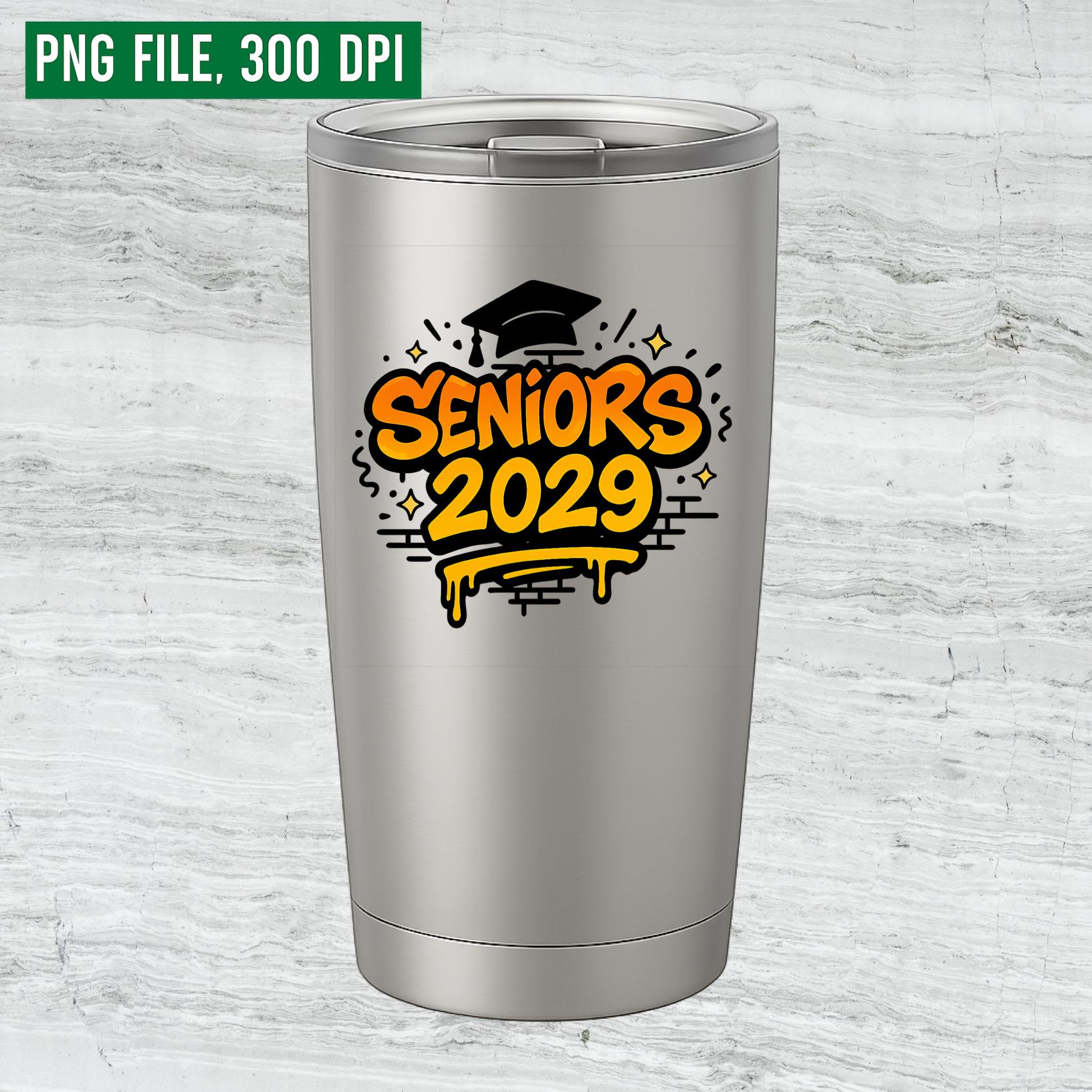 Graffiti Seniors PNG Bundle: Graduation Cap Drip Design, School Spirit ...