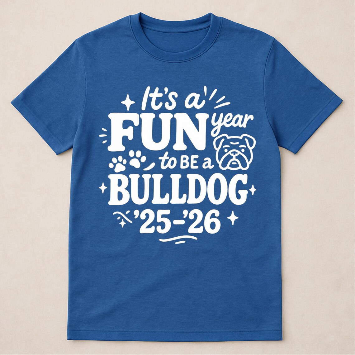 Bulldog School Spirit PNG: Class of 2025-2026 Design (digital Download ...