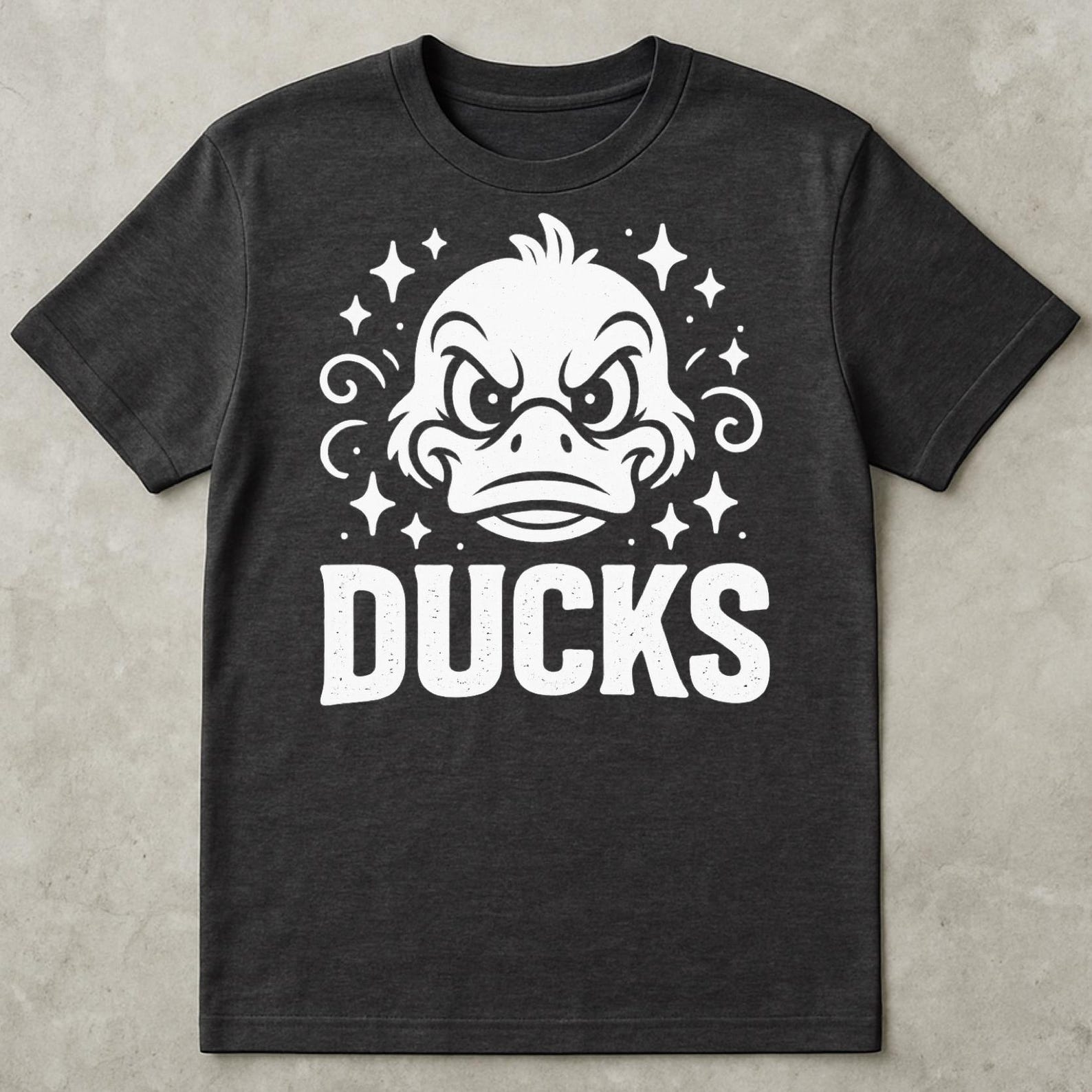 Ducks Mascot Logo PNG: Distressed Text, Duck Face (digital Download - Etsy