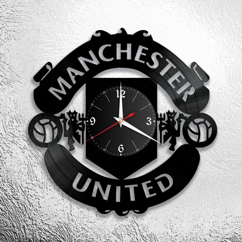 Manchester United Wall Clock DXF Digital File - Etsy