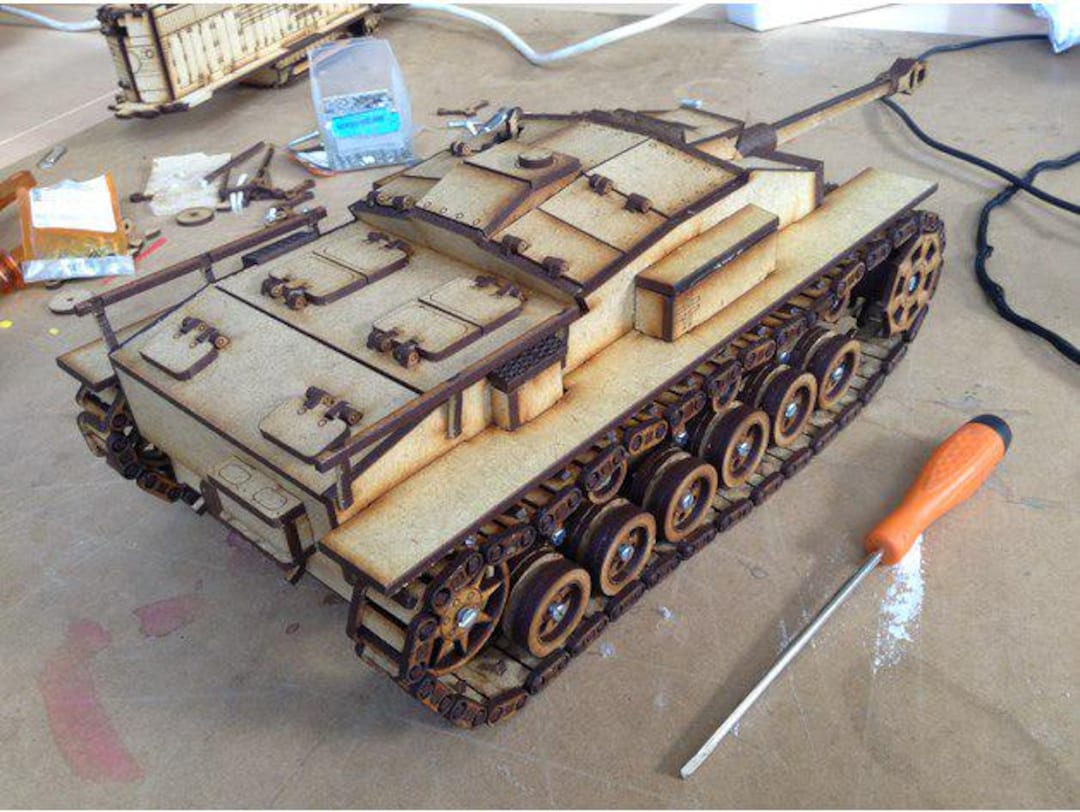 Large Wooden Model Tank Kit Digital Files ONLY - Etsy
