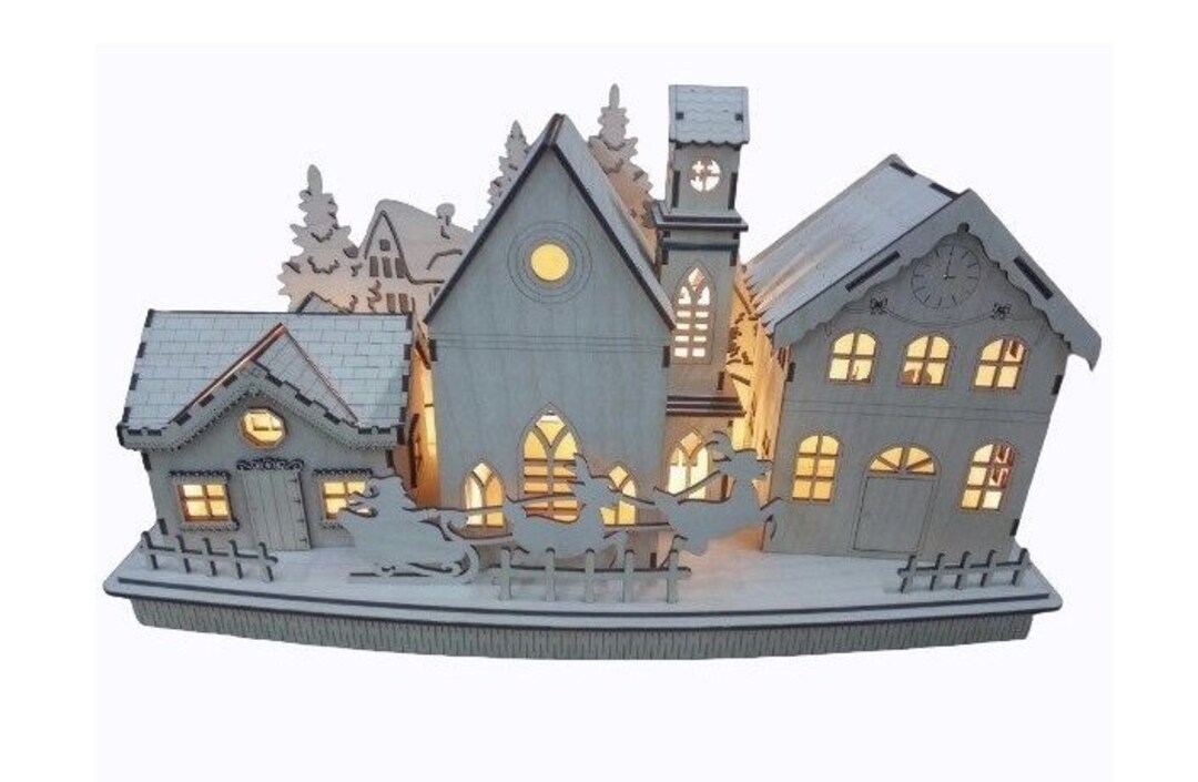 Christmas Scene Kit Laser / Cnc / Xtool Digital File ONLY - Etsy