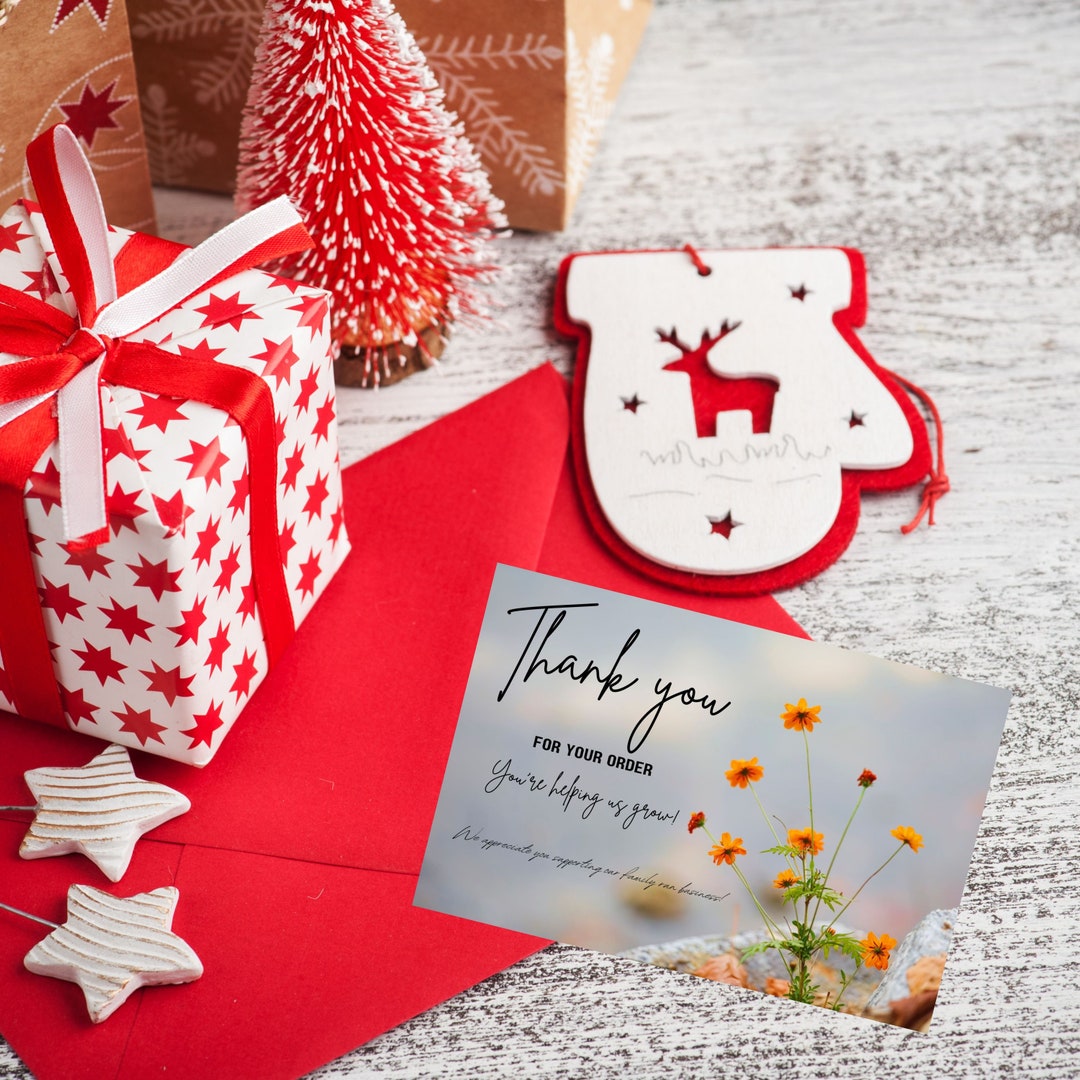 Customizable Printify Product Insert for Branding Thank You Insert for ...