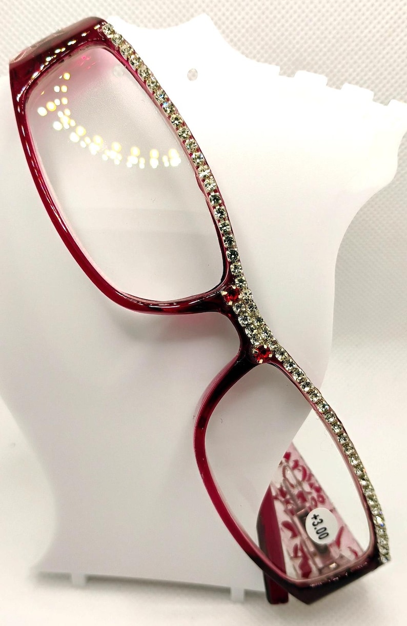 3.00 300 Strength Red Reading Glasses - Etsy