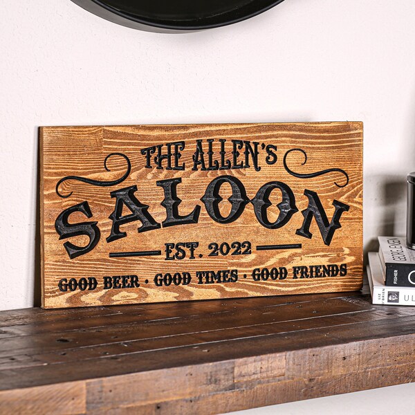 Western Bar Sign - Etsy
