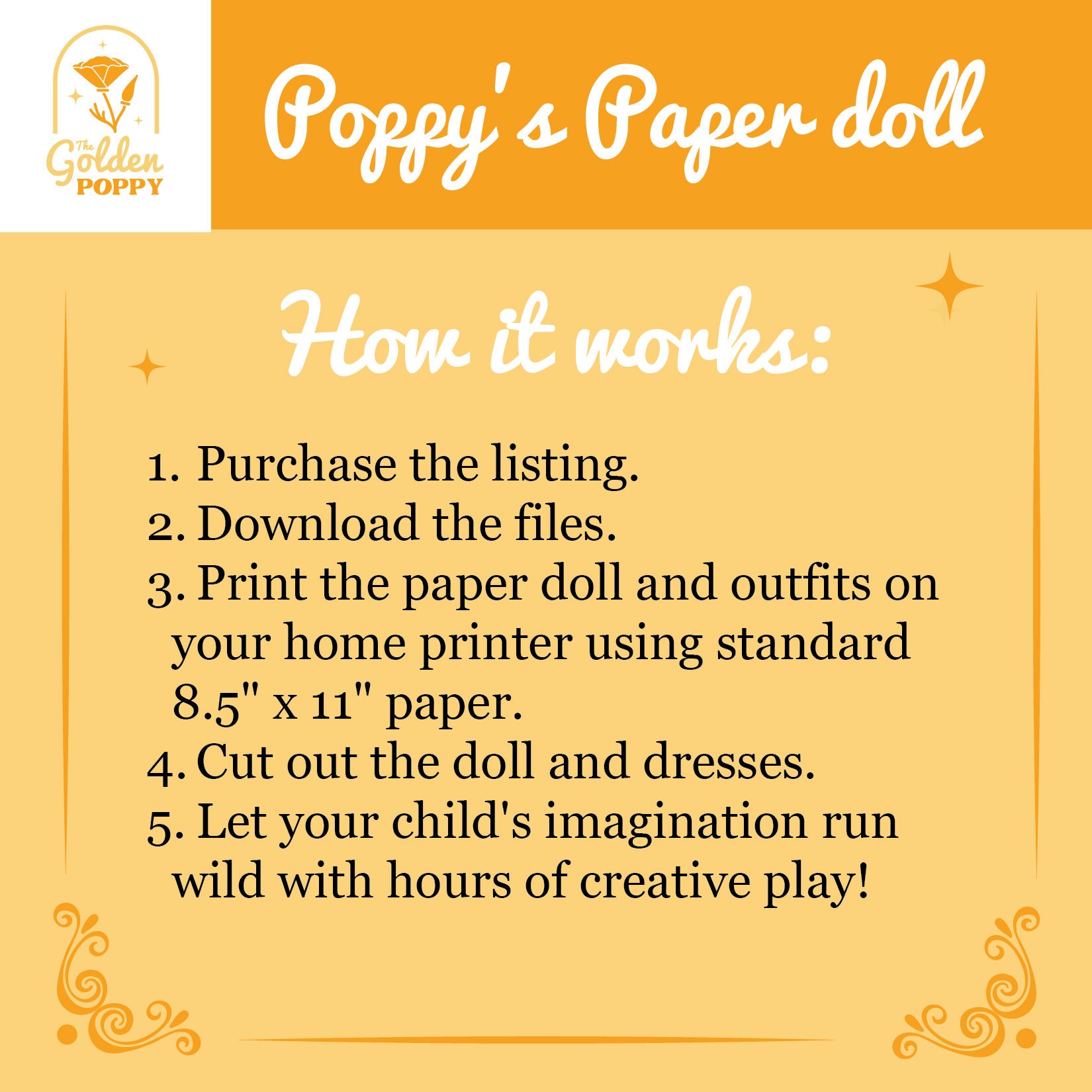 Poppy's Printable Paper Dolls, Activity for Kids, Paper Dresses for ...