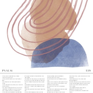 Psalm 139 Minimalist Wall Art Printable - Etsy
