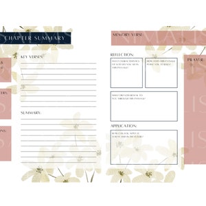 Bible Chapter Mapping Printable Template - Etsy