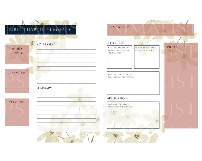 Bible Chapter Mapping Printable Template Etsy Bible Chapter Mapping Printable Template Etsy
