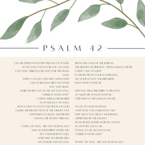 Psalm 42 Minimalist Wall Art Printable - Etsy