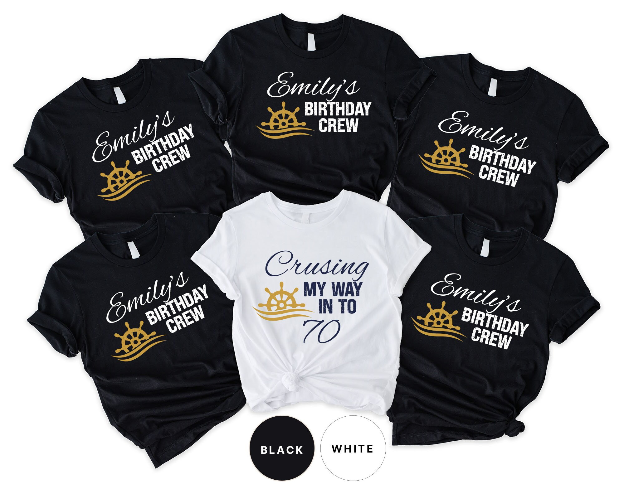 Personalized Cruise Birthday Crew T Shirt, Custom Birthday Party Gift ...