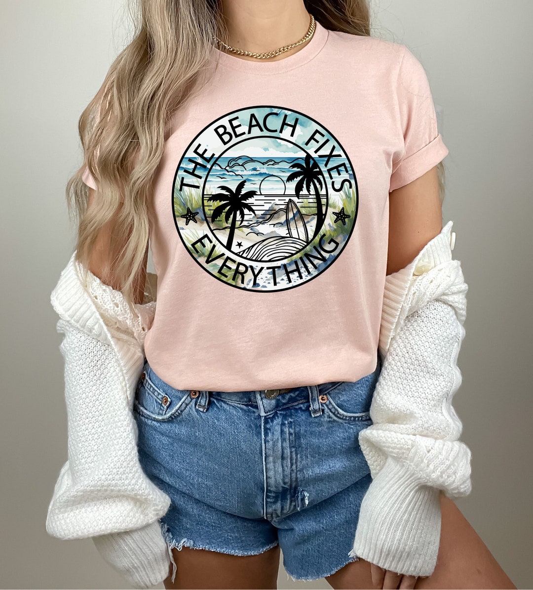 Summer Beach T Shirt, Family Vacation Gift Tshirt, the Beach Fixes ...