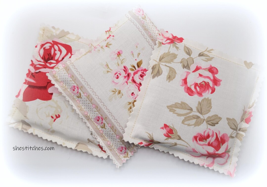 Pretty Roses Sachets, Floral Sachets, Bean Bag Sachets - Etsy