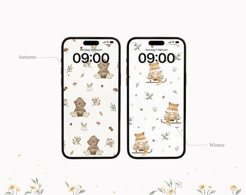 Phone Wallpaper, Illustrations by Sannadorable, Phone Backgrounds, Cute ...