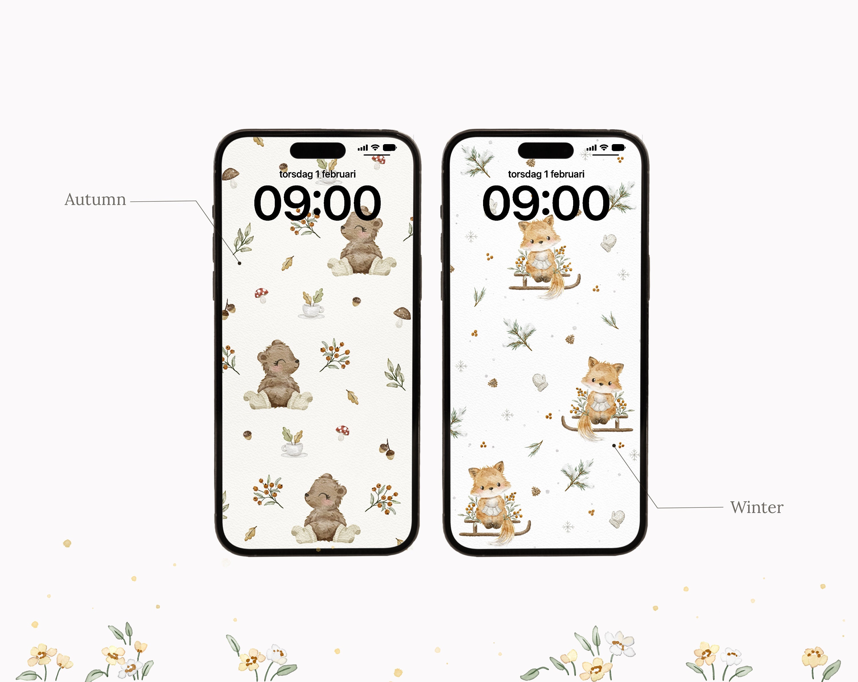 Phone Wallpaper, Illustrations by Sannadorable, Phone Backgrounds, Cute ...