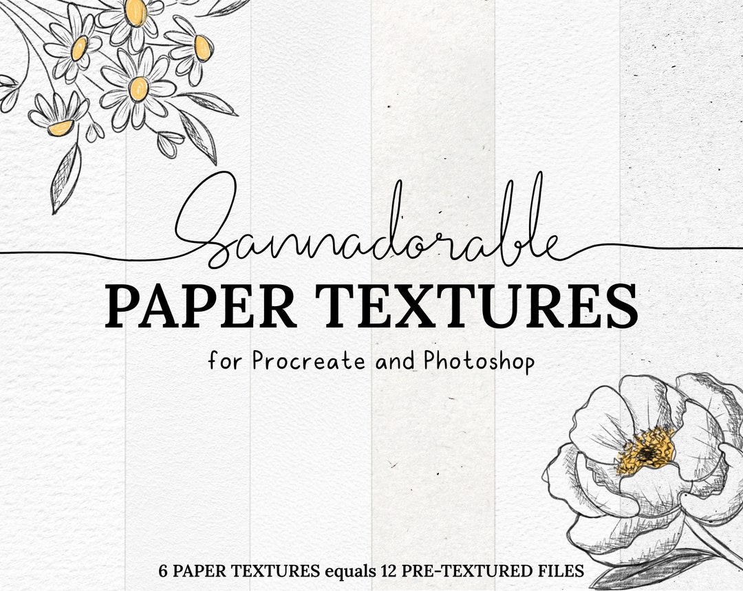 Pre-made Paper Textures for Procreate and Photoshop, Digital Paper ...