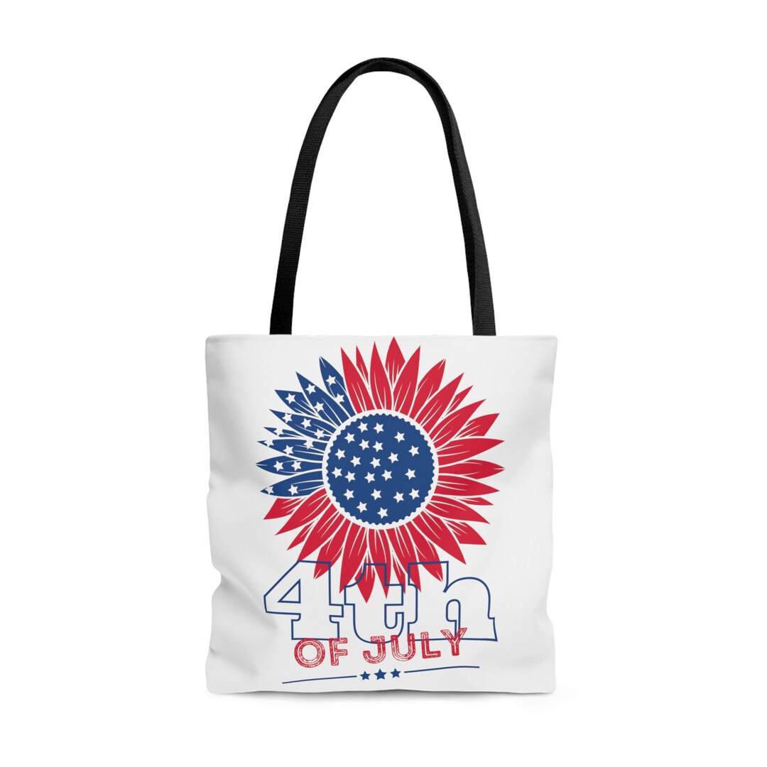July 4th Tote Bag (AOP) Independence Day Summer Freedom Red White and ...
