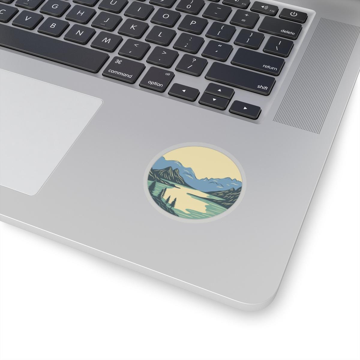 Mountain Sunset Kiss-cut Stickers, Nature Scene Decal, Outdoor ...