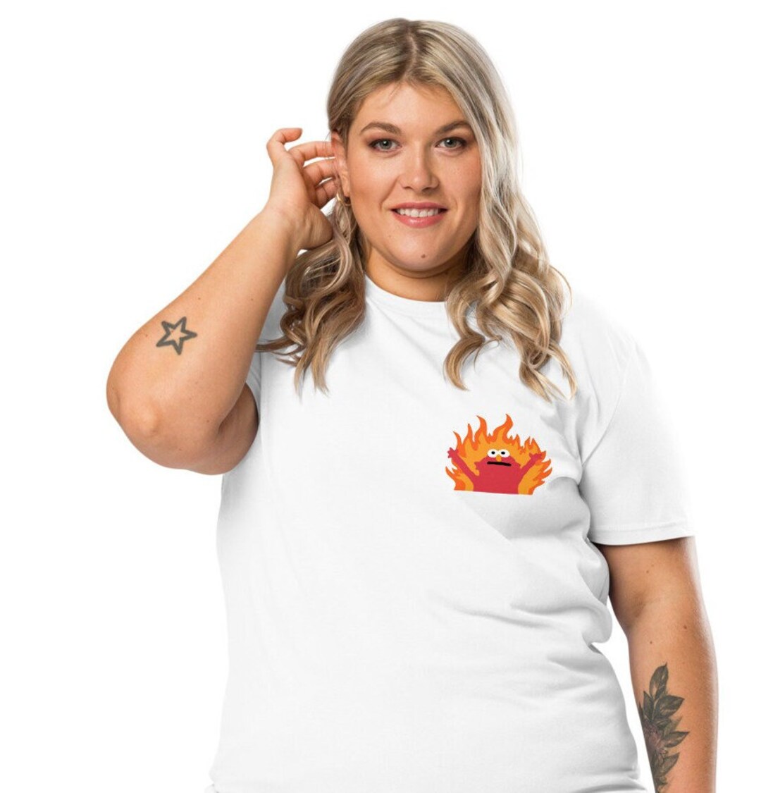 Hellmo Elmo Fire Meme Unisex T-shirt - Etsy