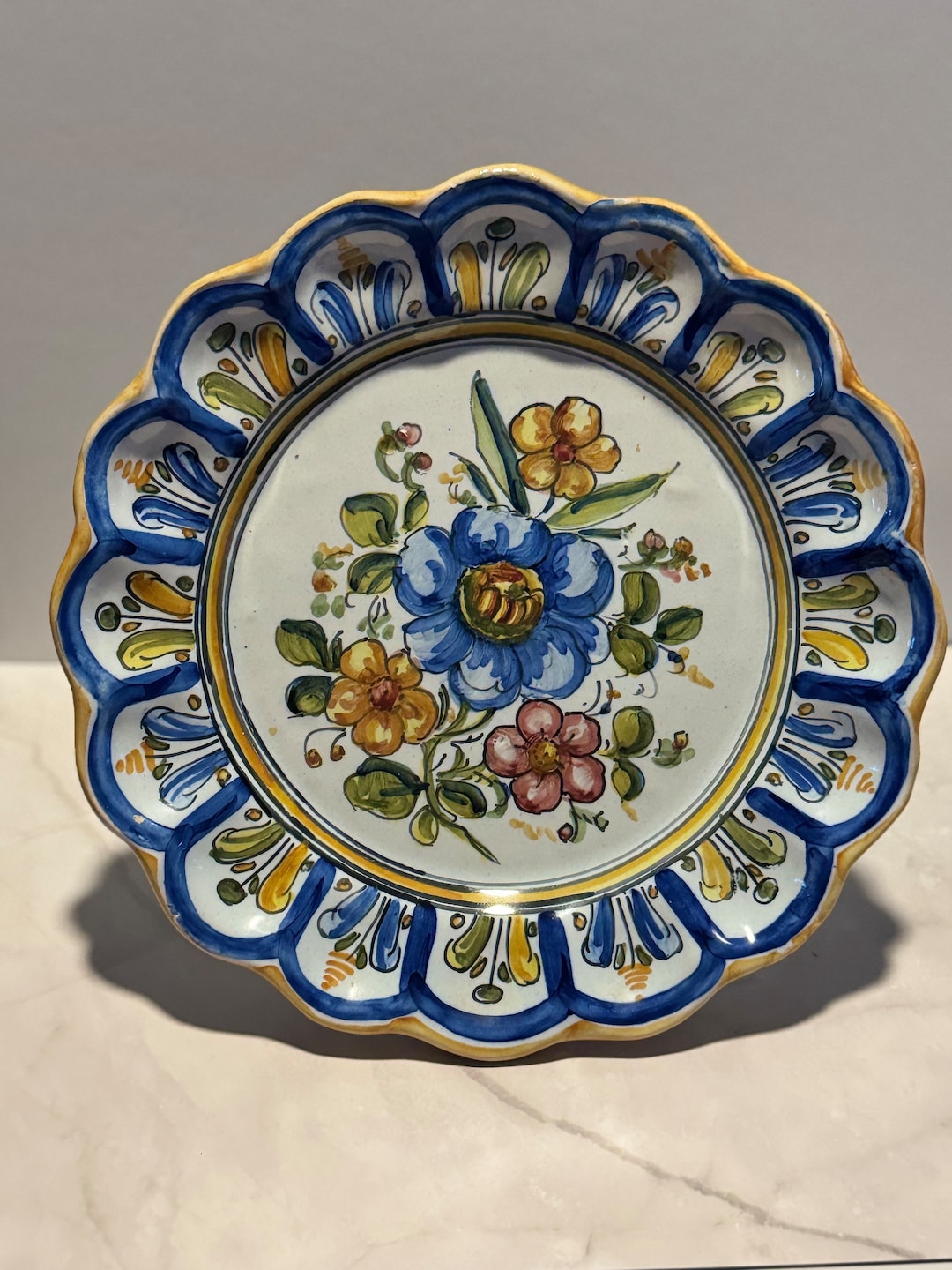 Vintage Talavera Spanish Pottery Decorative Plate Collectible Hand ...