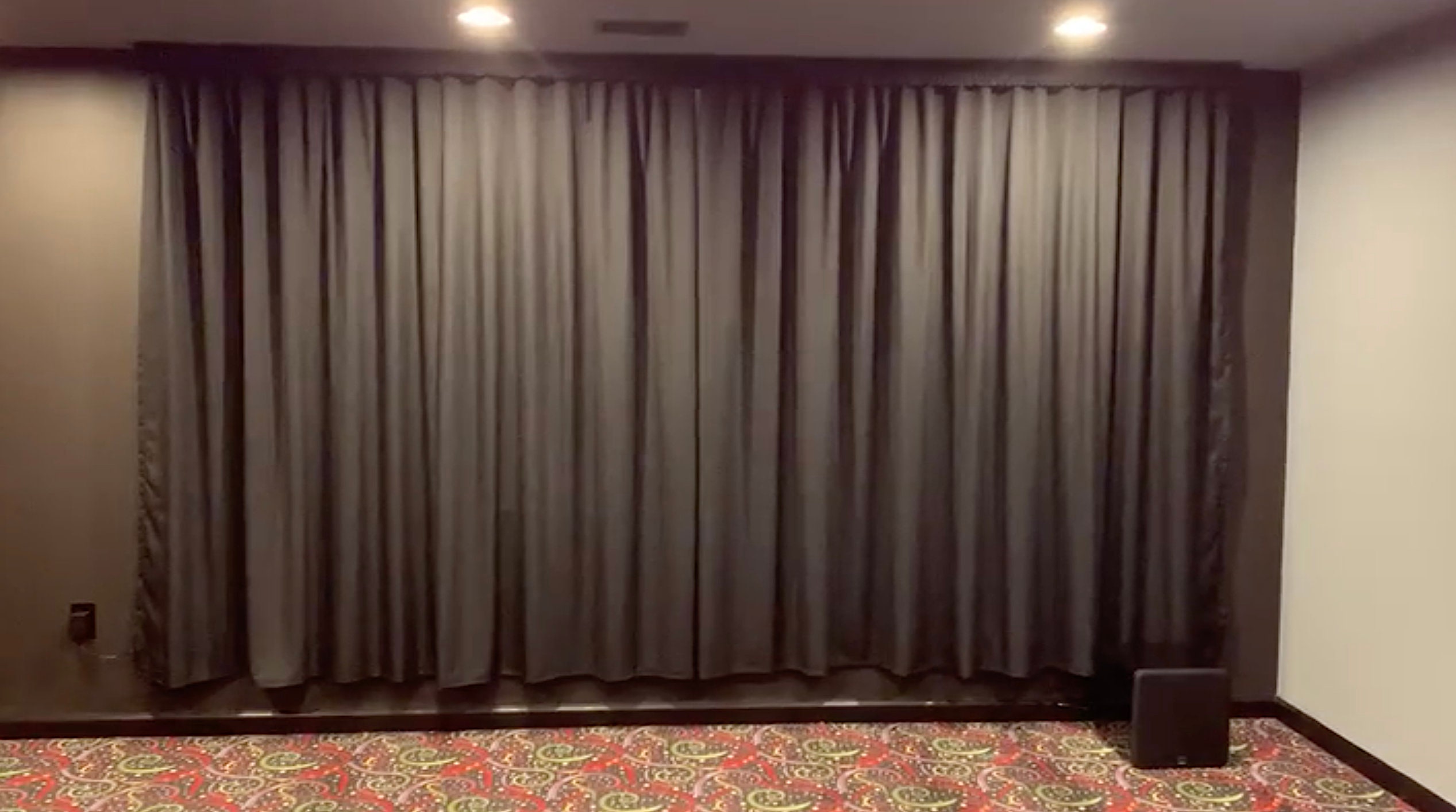 Motorized Home Theater Curtains/draperies + Top Treatment - Customized ...