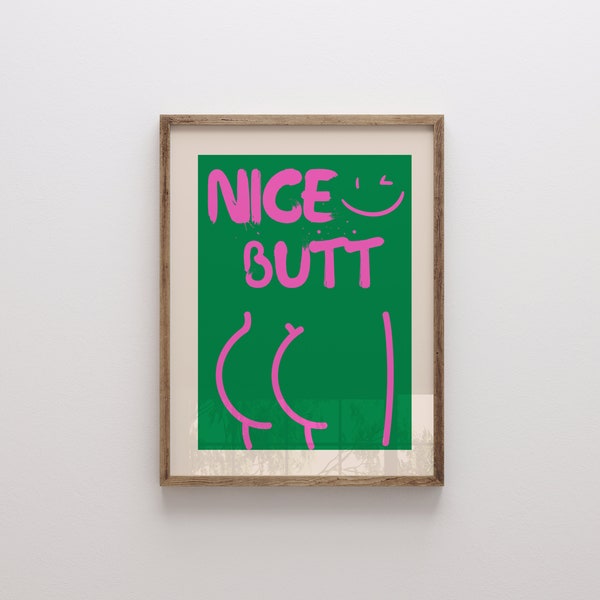 Nice Butt Poster - Etsy