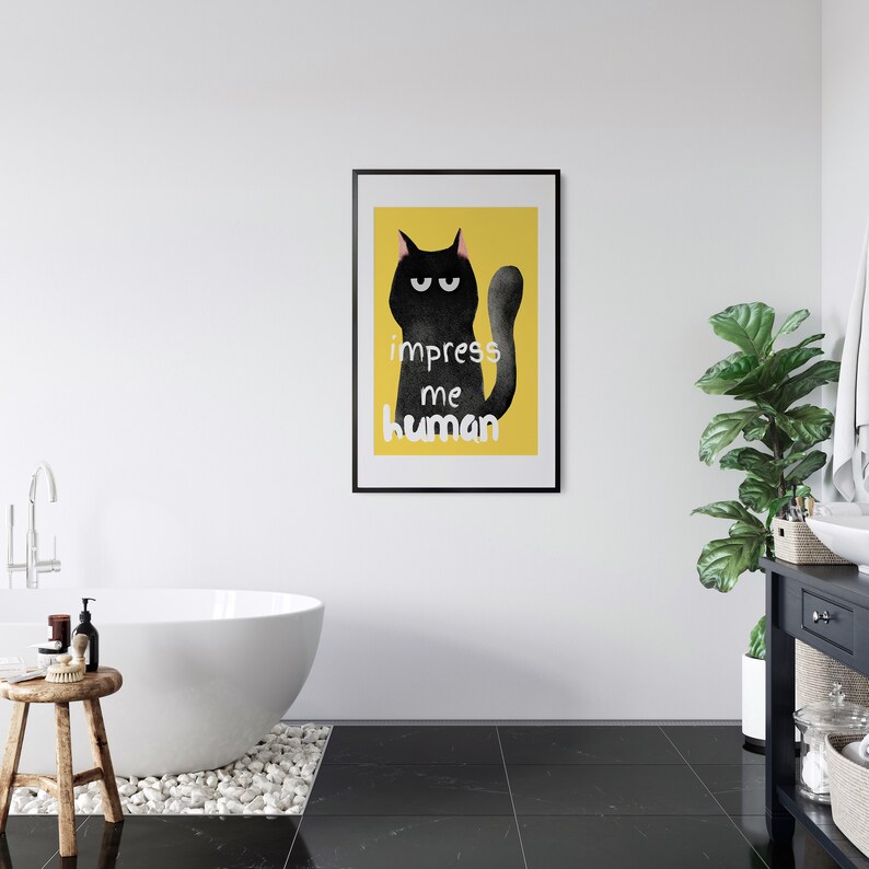 Funny Cat Printable Poster Cat Printable Wall Art Funny Quotes Prints ...
