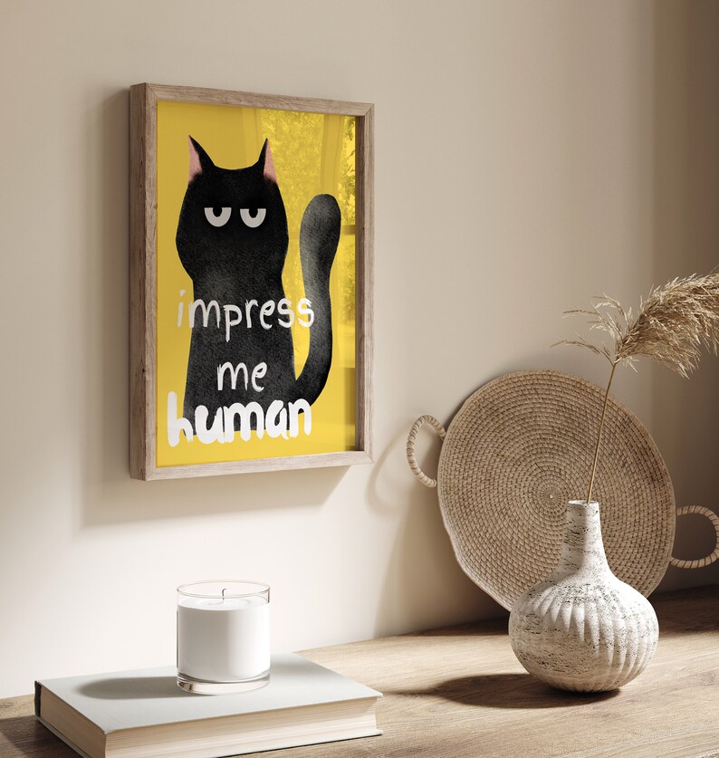 Funny Cat Printable Poster Cat Printable Wall Art Funny Quotes Prints ...