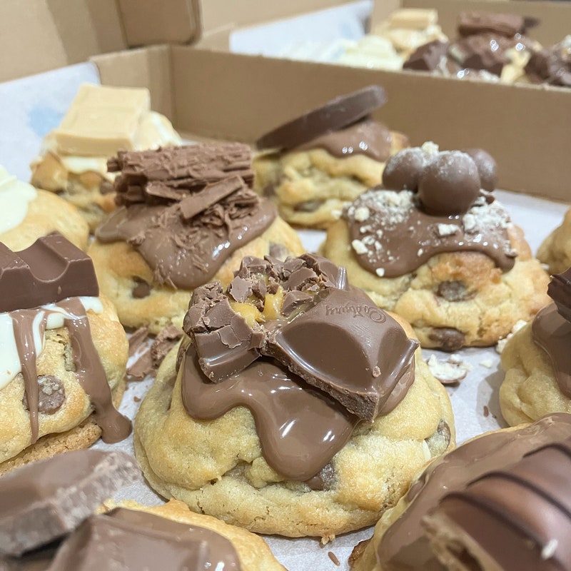 Crumble Birthday Cookie - Etsy UK