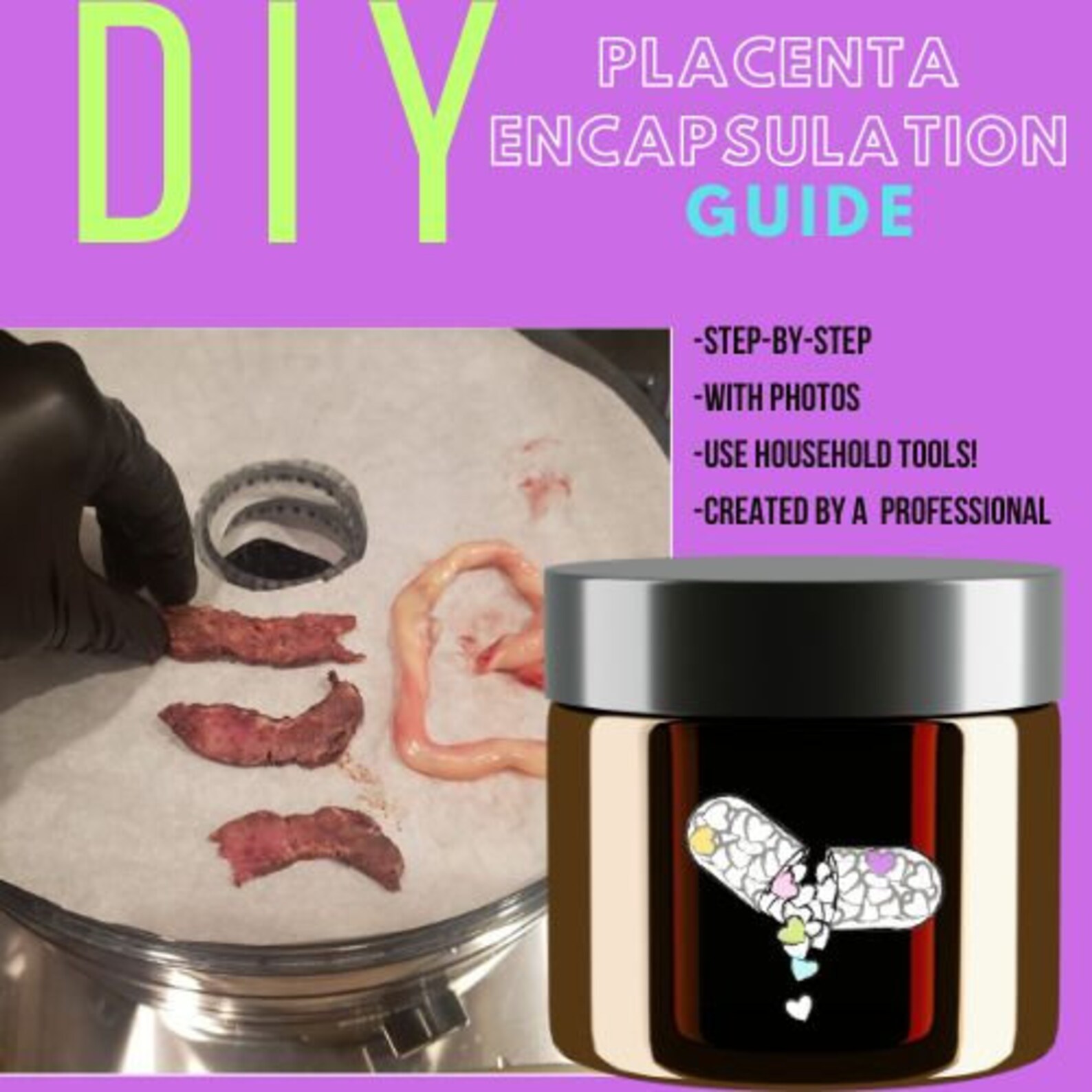 Placenta Encapsulation How-to Guide - Etsy