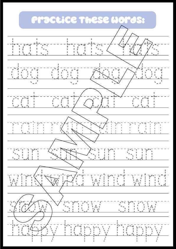 The Ultimate Handwriting Practice Book - Etsy