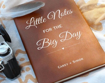 Little Notes for the Big Day, Personalized, 5 X 7 Wedding Notebook ...