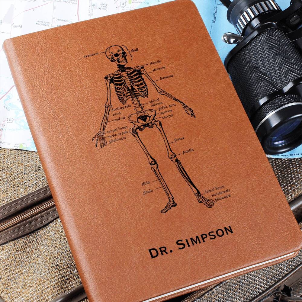 Personalized Anatomy Skeleton Anatomy Journal Chiropractor - Etsy