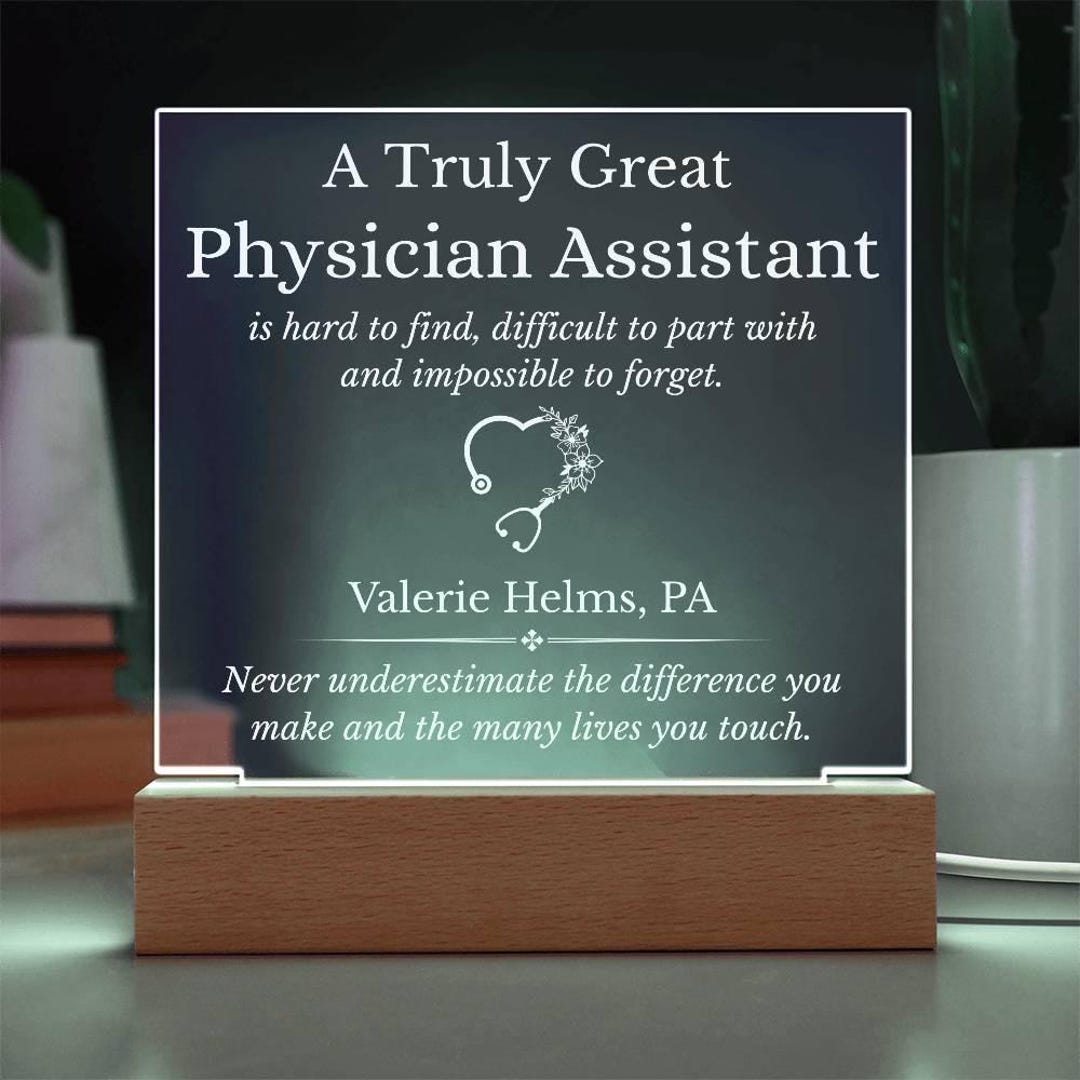 Personalized Physician Assistant Light Sign - Physician Assistant Gift ...